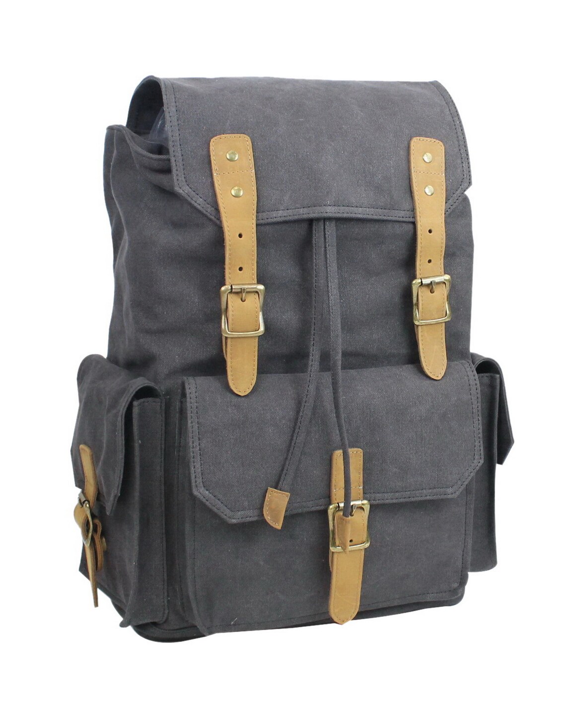 Vagarant Traveler Classic Large Canvas Backpack CK11 With Free ...