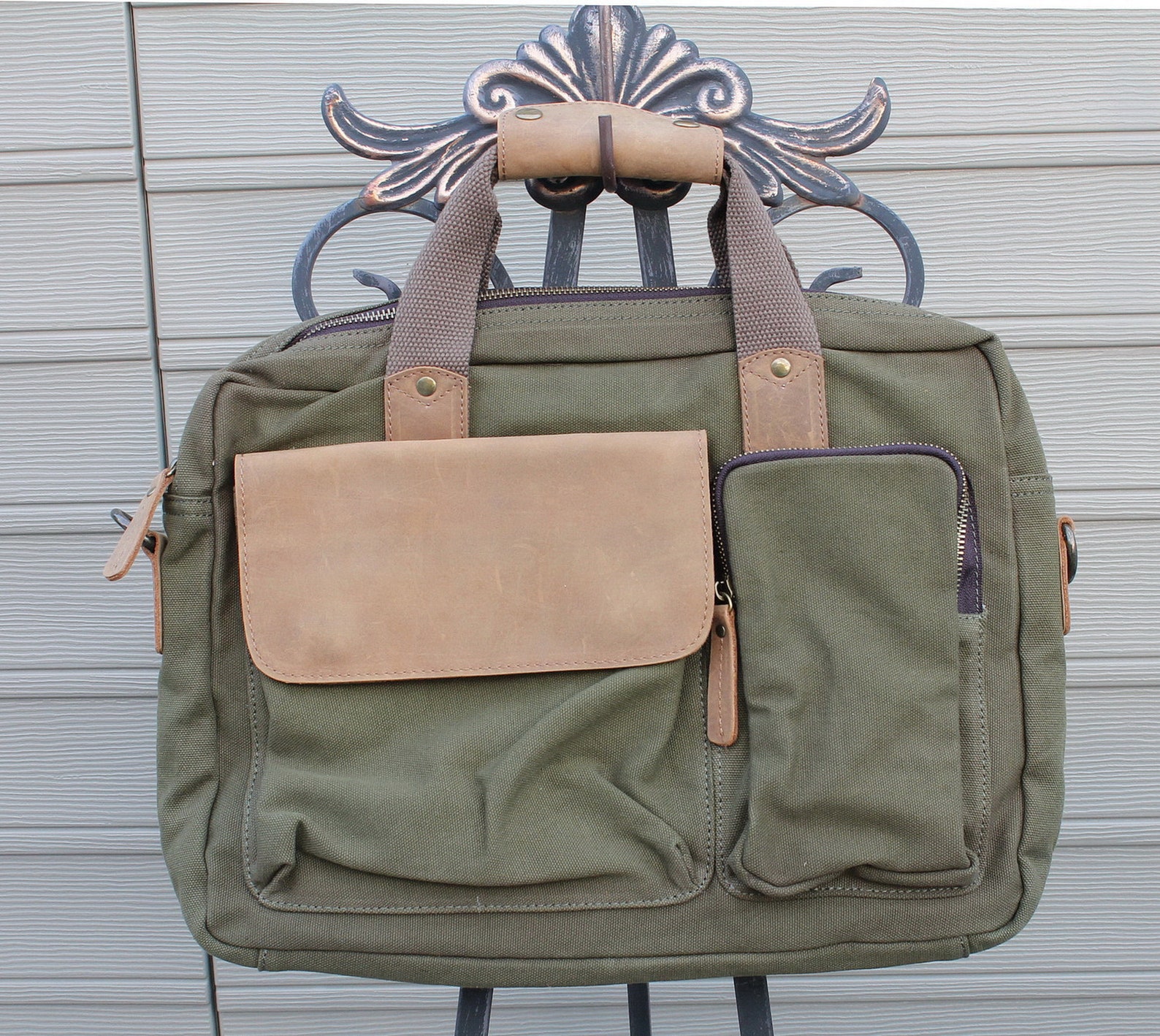 15 Canvas Laptop Bag Messenger Bag Computer Bag Fit 14 - Etsy