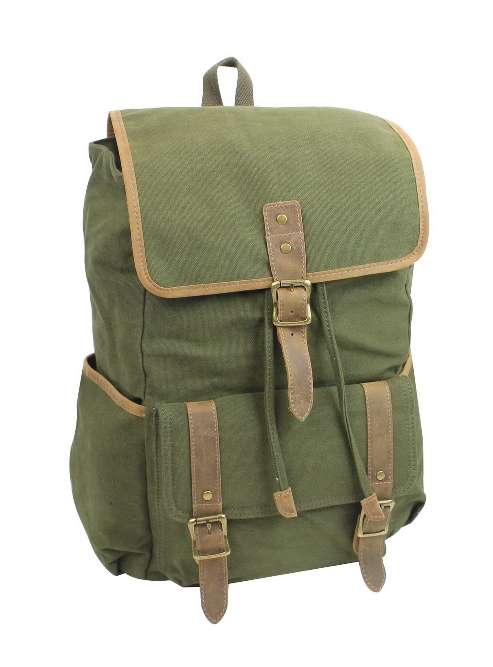 Vagarant Traveler Classic Large Canvas Backpack CK12 With Free ...