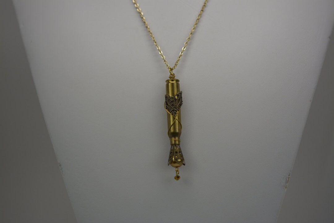 Bullet Shell Casing Pendant Bullet Necklace Shell Casing Necklace ...
