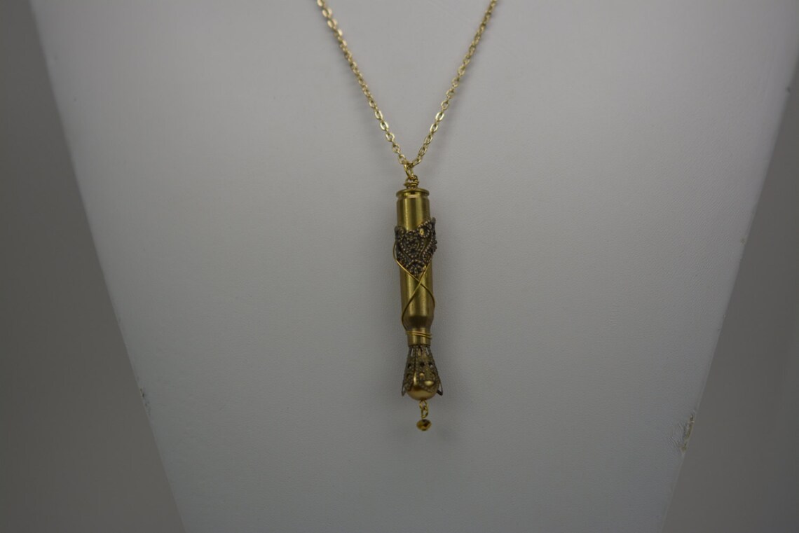 Bullet Shell Casing Pendant Bullet Necklace Shell Casing Necklace ...