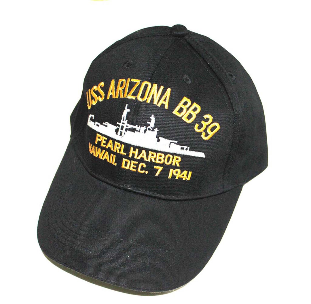 USS Arizona BB-39 Hawaii Pearl Harbor Hats Caps. Free Shipping in USA ...