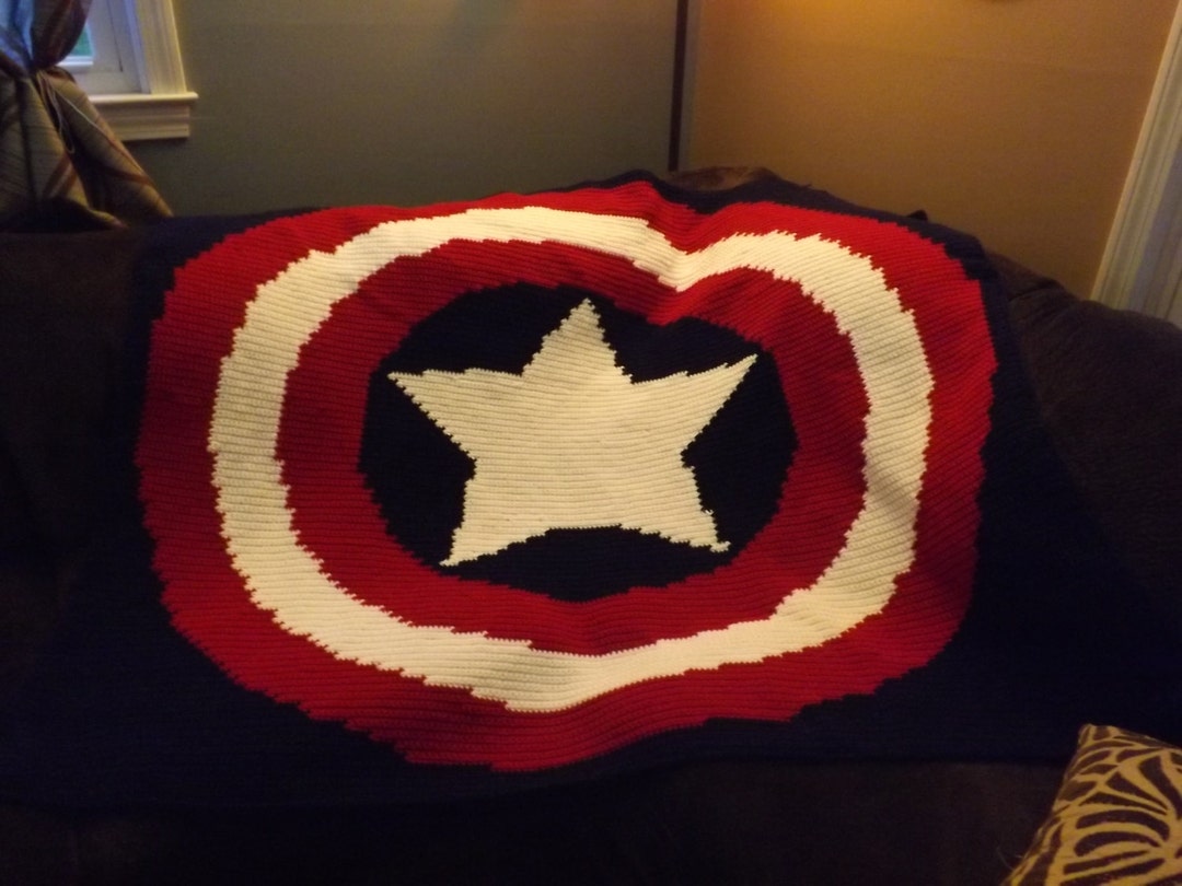 America Soldier Sheild Grid & Written Pattern - PATTERN ONLY - Etsy