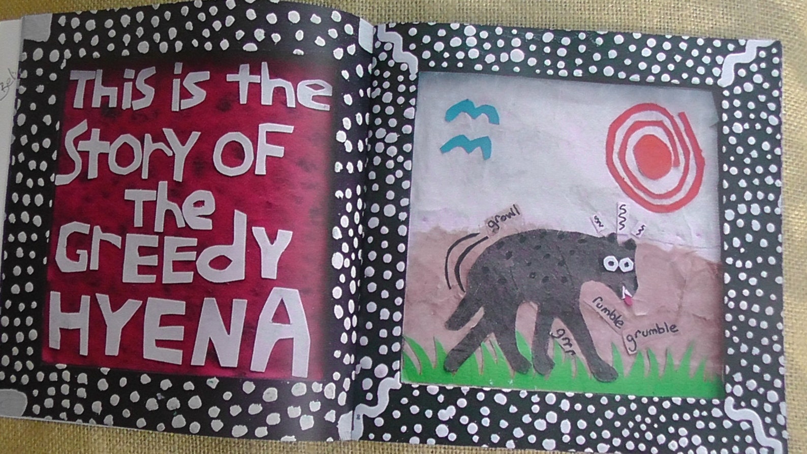 The Greedy Hyena: an African Folktale - Etsy