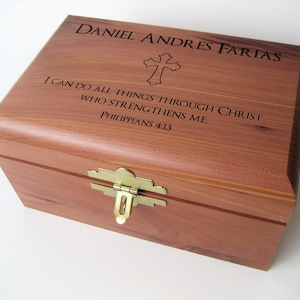 God Box, Give It to God Engraved Wood Religious Keepsake, Prayer Box ...