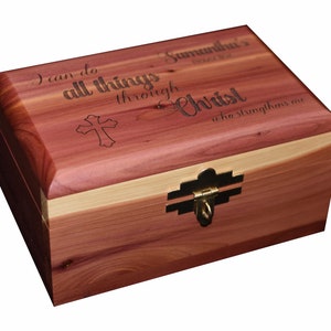 God Box, Give It to God Engraved Wood Religious Keepsake, Prayer Box ...