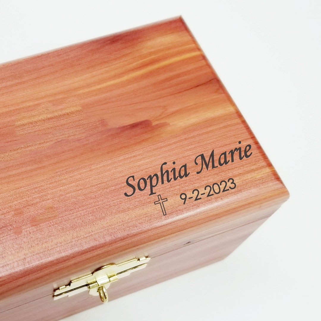 Engraved Wood Prayer Box, First Communion, Baptism, Confirmation, God ...