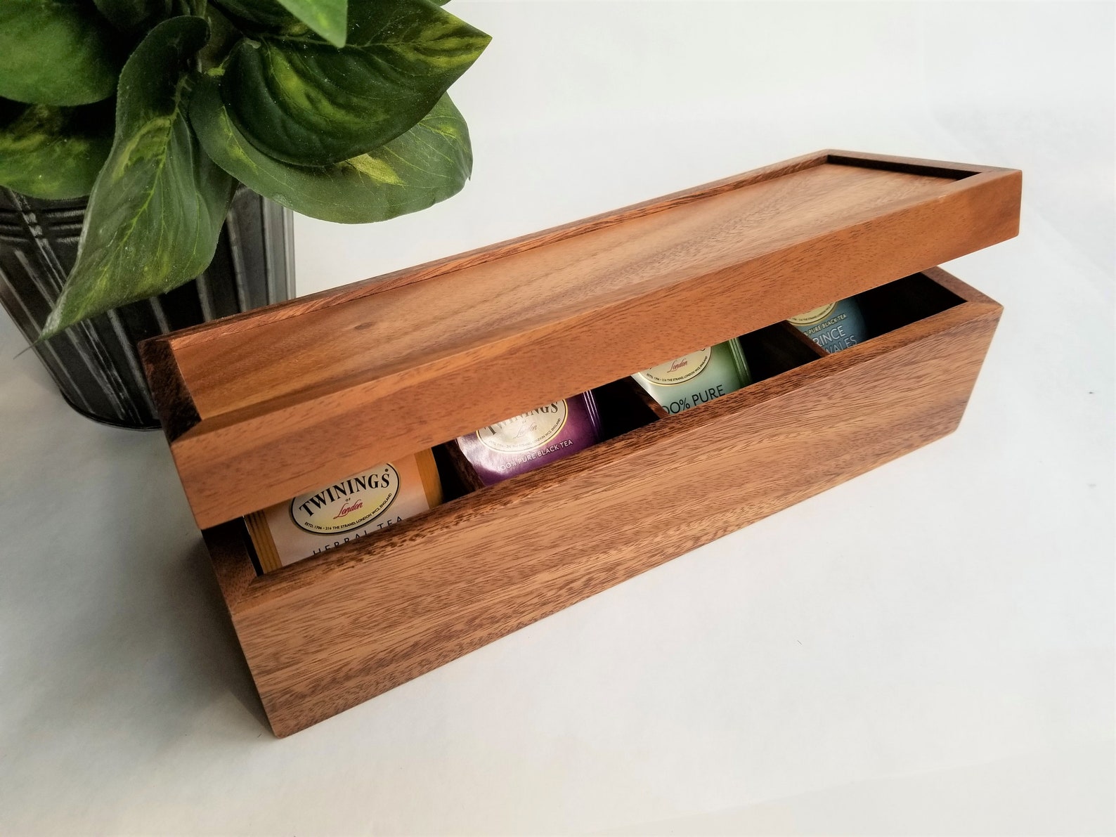 Engraved Tea Box Personalized Engraved Wood Tea Box - Etsy