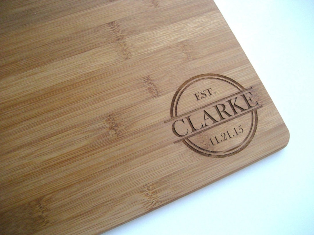 Logo Cutting Board Personalized Cutting Board Custom Laser Engraved ...