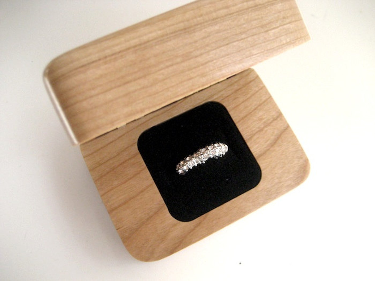 Ring Box Personalized Wood Box Custom Ring Box Engraved - Etsy