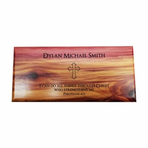 God Box, Give It to God Engraved Wood Religious Keepsake, Prayer Box ...