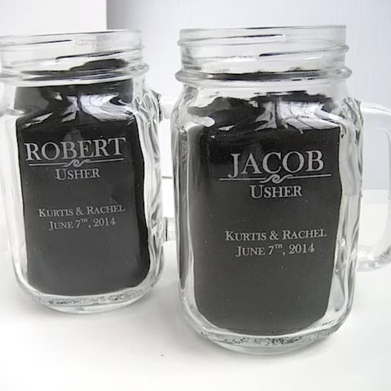 Engraved Mason Jar - Etsy