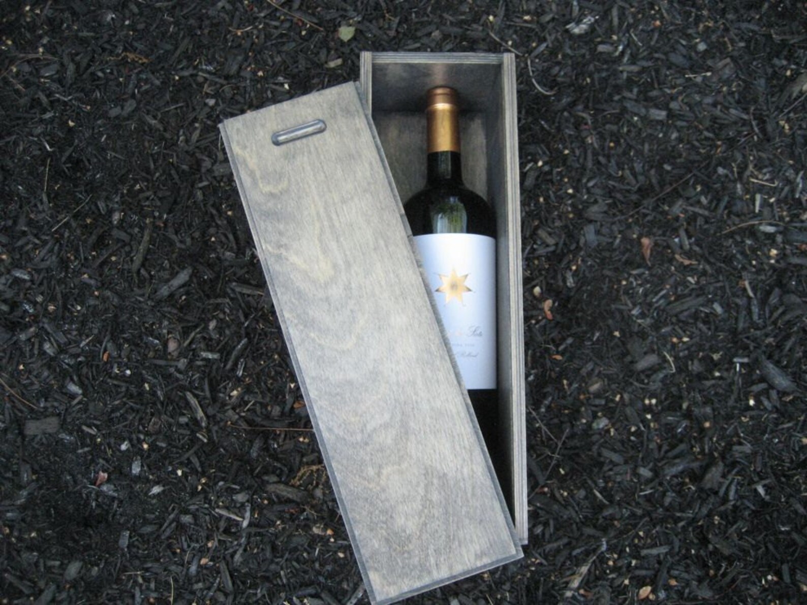 Wine Box Ceremony Single Bottle Custom Wine Box With Slide - Etsy