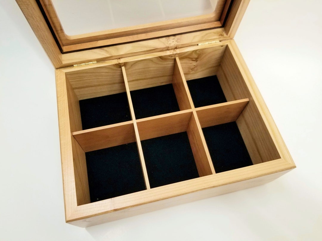 Keepsake Box, Solid Cherry Storage Box, Wood Valet Box, Engraved Chest ...