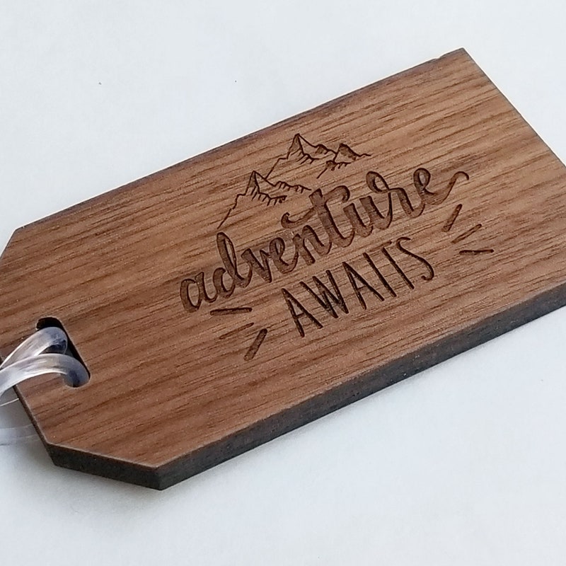 Engraved Tags on Wood - Etsy