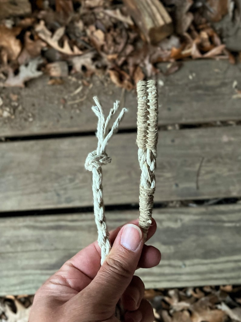 Sling Basic: Hand Woven Round Braid Rock Throwing Sling - Etsy