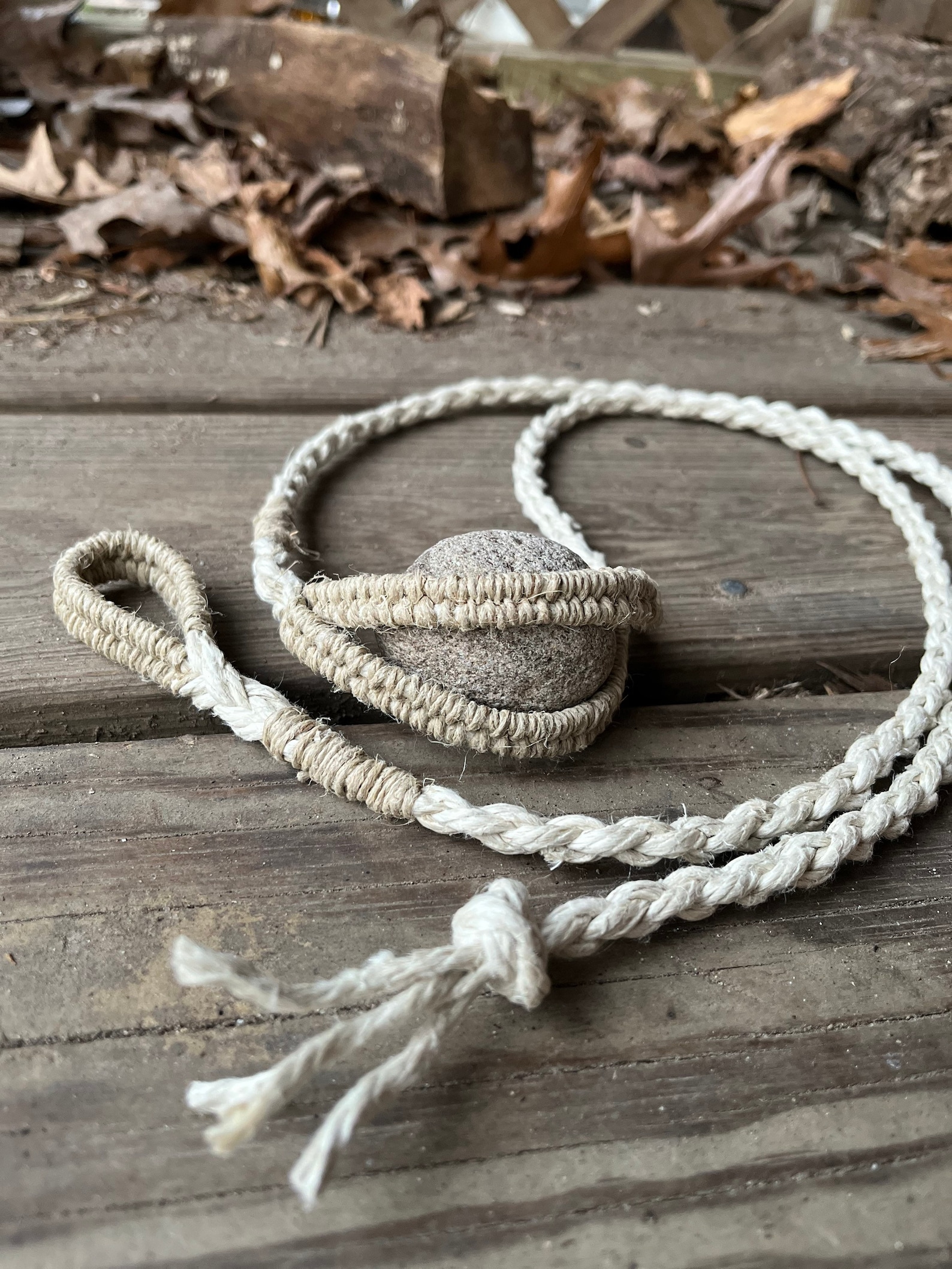 Sling Basic: Hand Woven Round Braid Rock Throwing Sling - Etsy