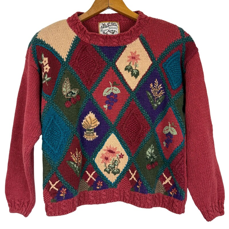 90s Colorful Sweater - Etsy