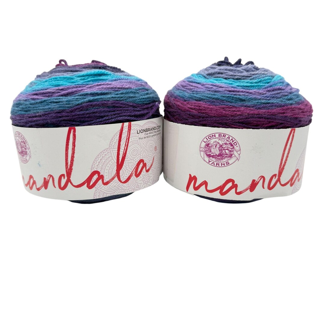 Lion Brand Mandala Yarn Hades 590 Yards 5.3oz Acrylic Crochet Knitting ...