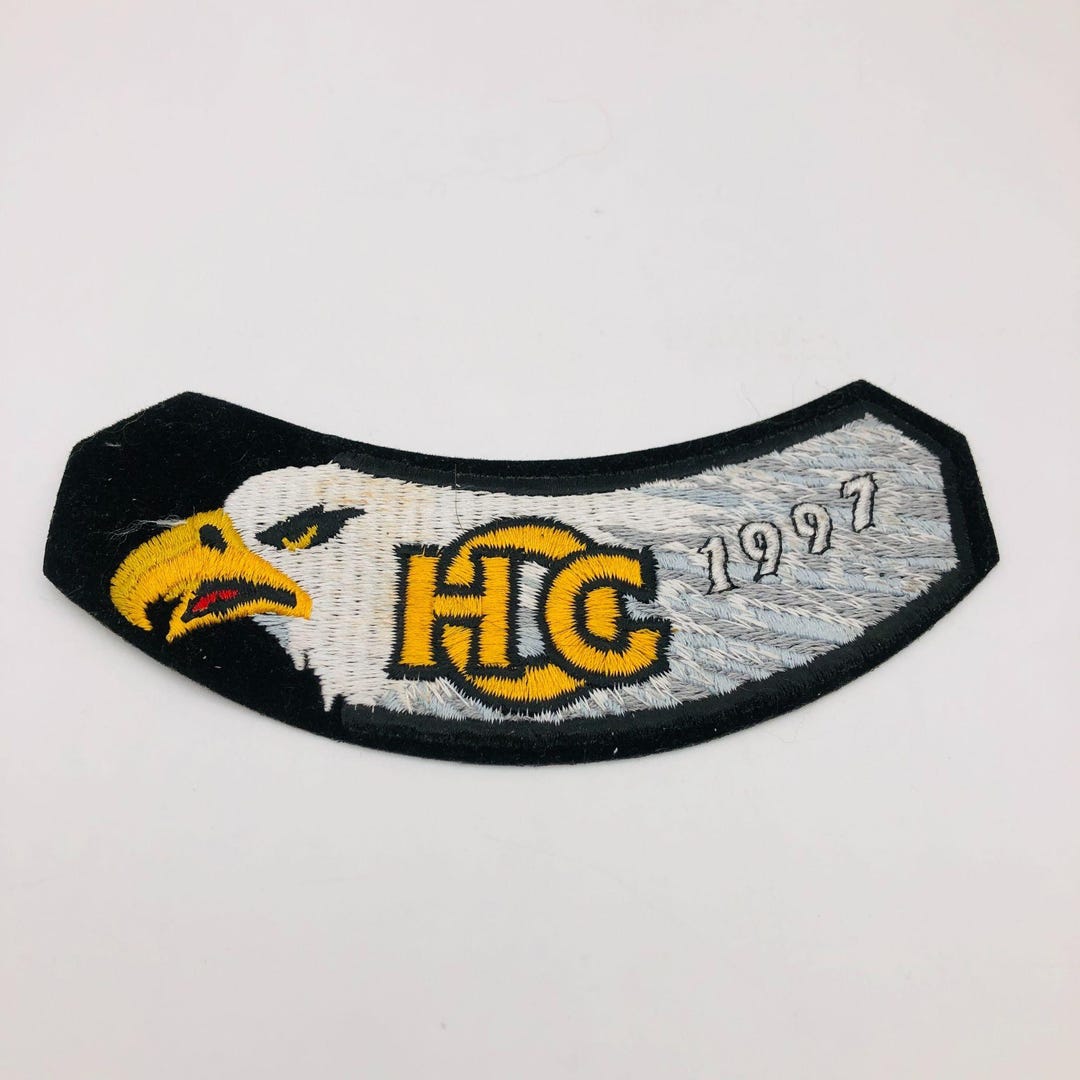 Vintage 1997 Harley-davidson HOG Eagle Head Rocker Patch New Unused ...
