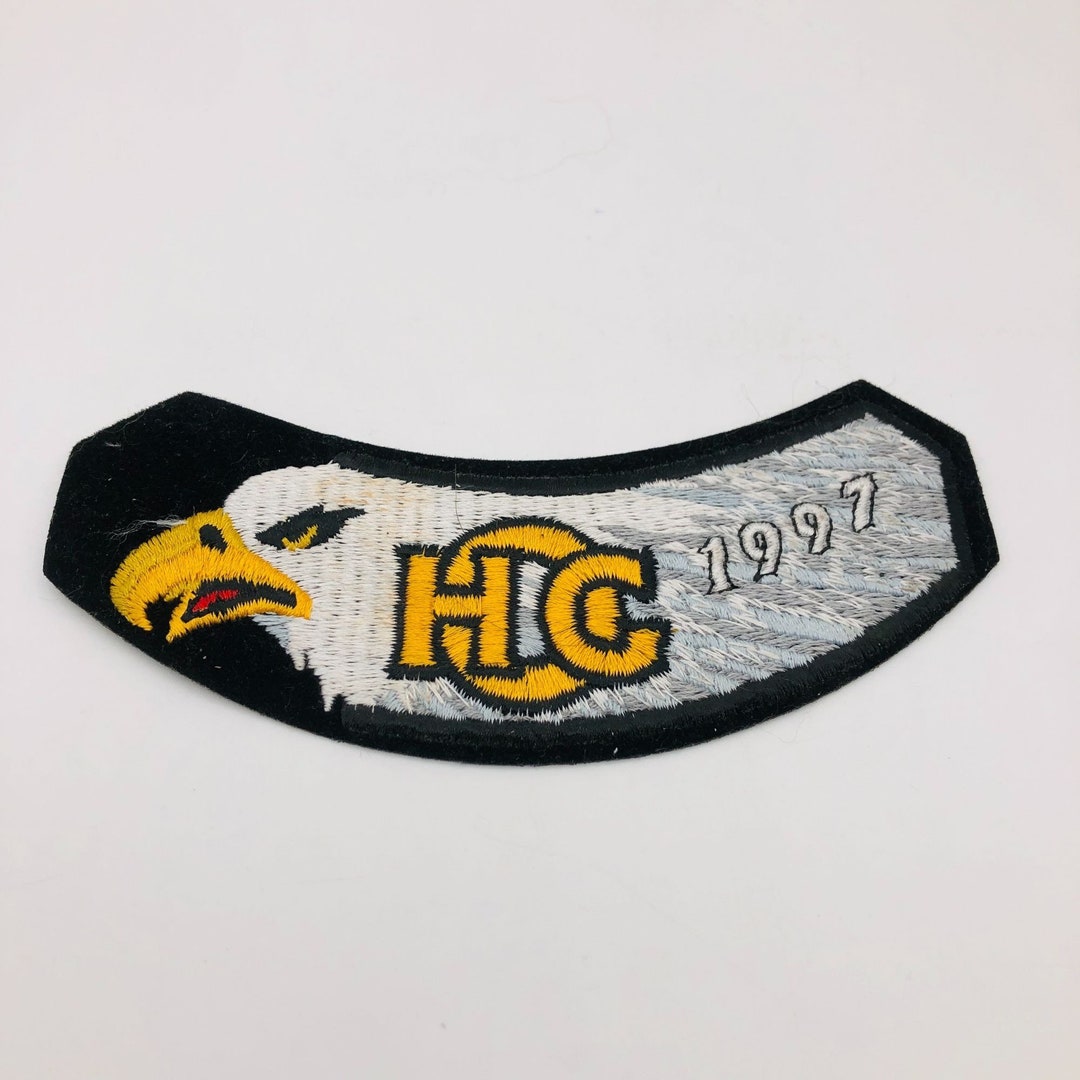 Vtg 1997 Harley-davidson HOG Eagle Head Rocker Patch Collectible New ...