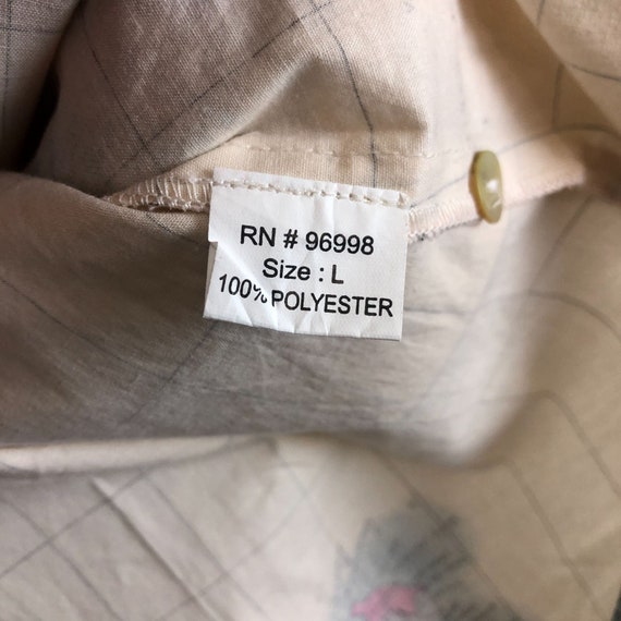 Vintage Y2K Signals Women's World Map Button Up Casua… - Gem