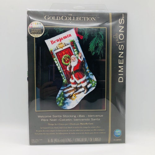 BRAND NEW Magical Christmas Stocking Counted Cross Stitch Kit - Etsy