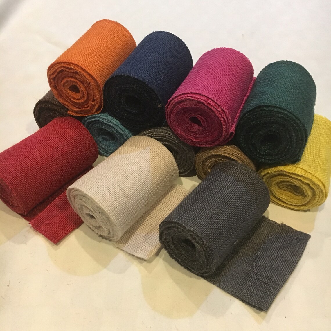 5 Inch Wide 10 Oz Light Blue Burlap Ribbon 10 Yards BS151 | Etsy