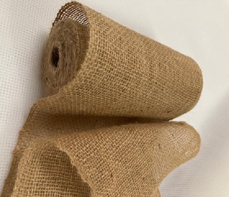 8 Inch Wide Natural Burlap Ribbon 10 Yards - Etsy