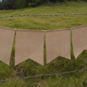 Burlap Bunting Pennants 8" X 10" Designer Burlap Banner 10 Flags - Etsy