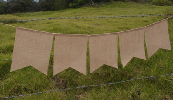 1068 Burlap Bunting Pennants 8 X 10 Designer | Etsy