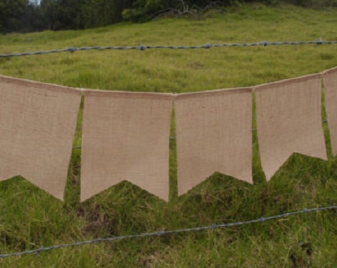 1068 Burlap Bunting Pennants 8 X 10 Designer Burlap Banner - Etsy
