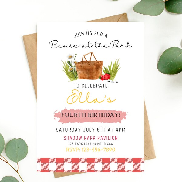 Picnic Invitation - Etsy