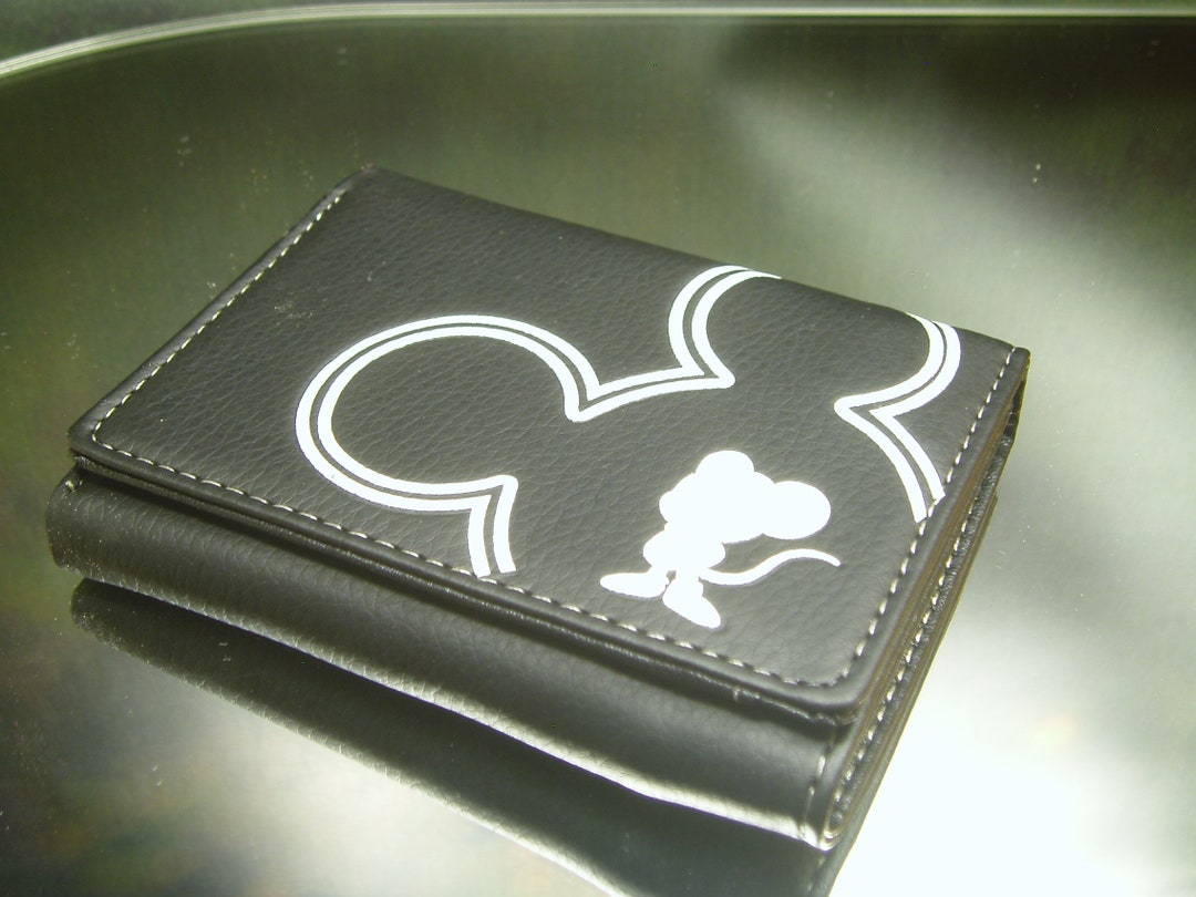 Mickey Wallet/ Vintage Black Mickey Wallet/ Vintage Wallet/ Girl Wallet ...