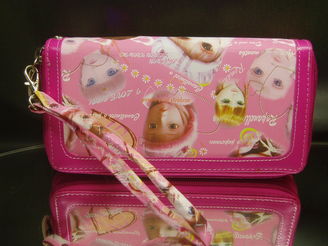 Doll Figurine Wallet/ Vintage Pink Doll Wallet/ Pinky Doll Purse ...