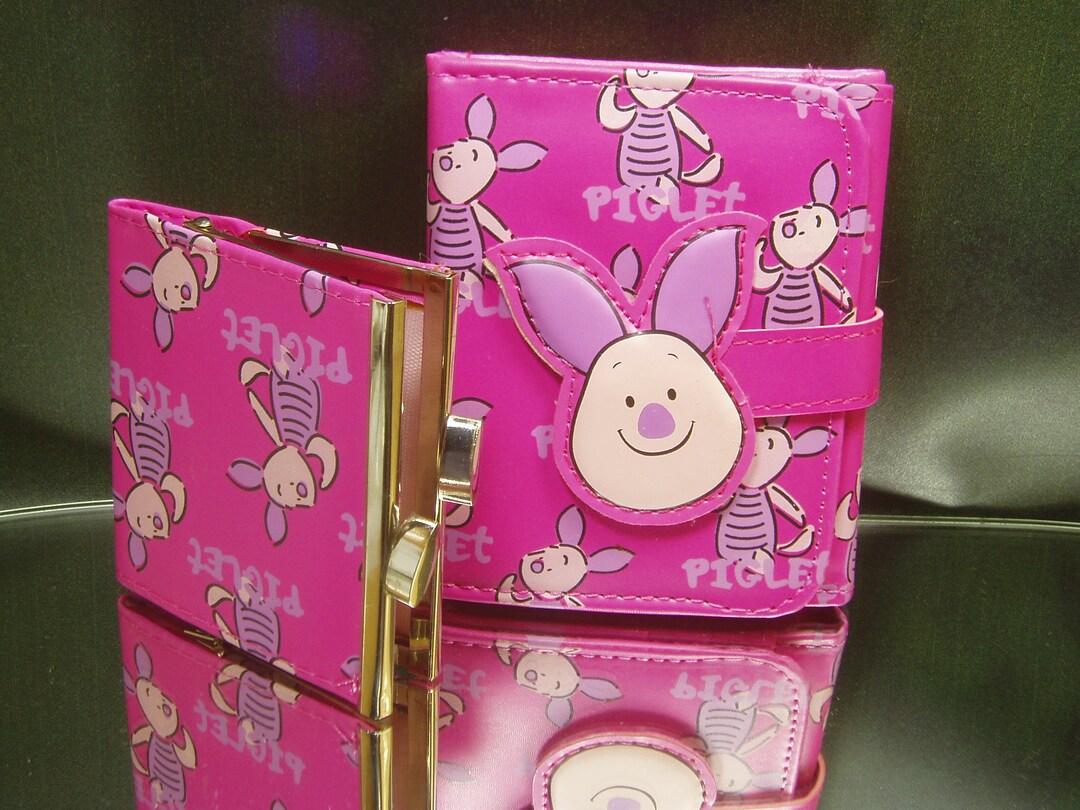Piggy Wallet/ Pink Pig Girl Wallet/ Coin Purse and Wallet/ Vintage ...