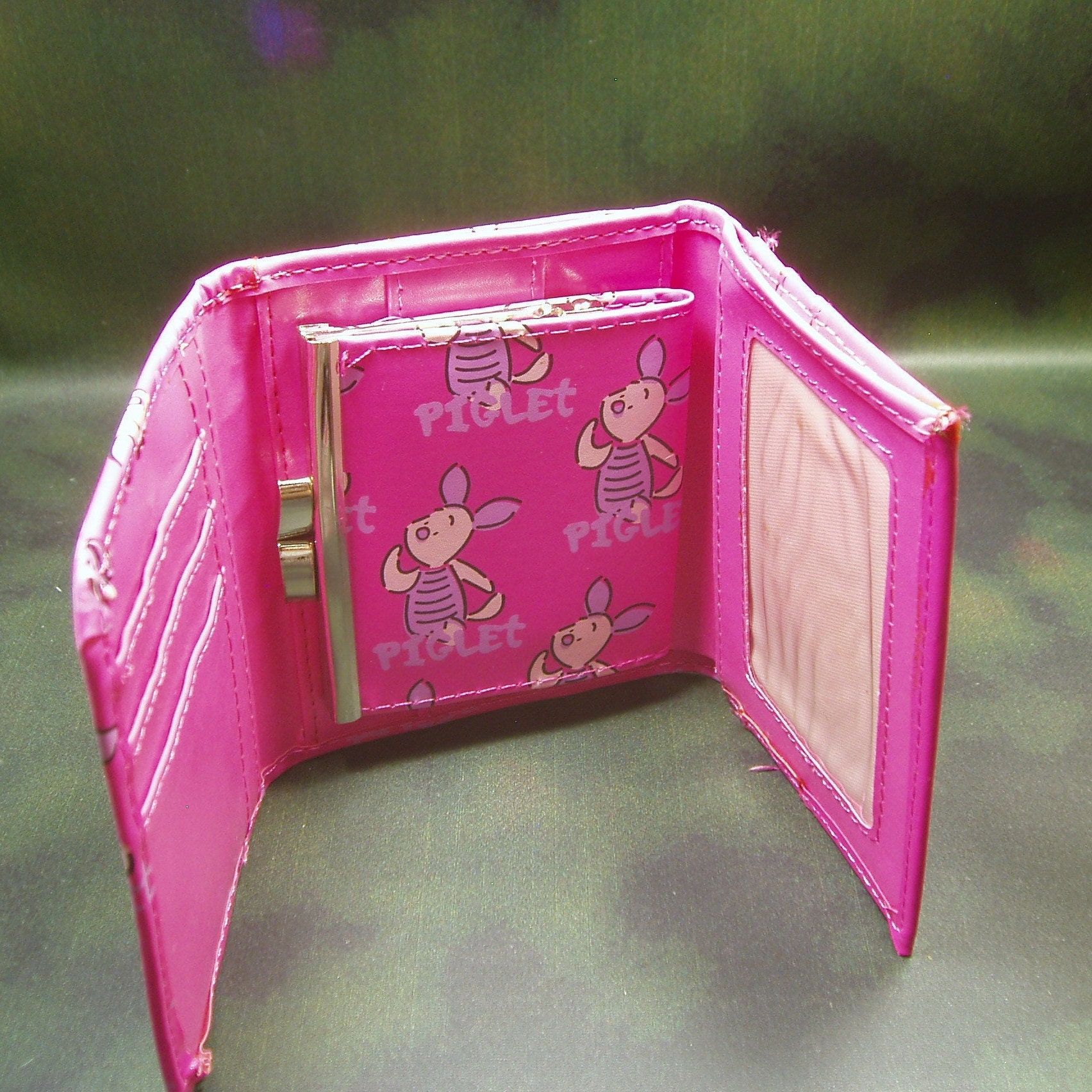 Piggy Wallet/ Pink Pig Girl Wallet/ Coin Purse and Wallet/ Vintage ...