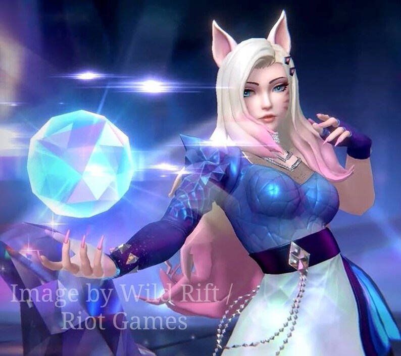 Kda Ahri Press on Nails Cosplay - Etsy