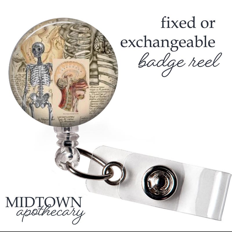 Vintage Badge Reel Topper - Etsy