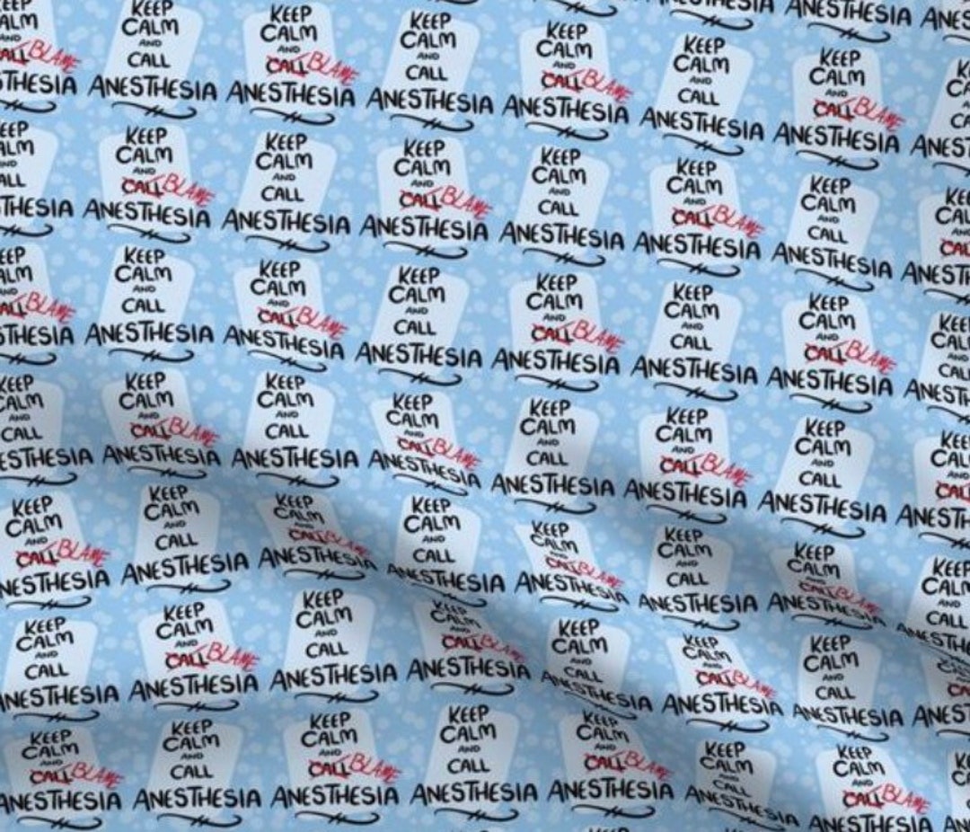 Keep Calm Blame Anesthesia Scrub Cap - Etsy