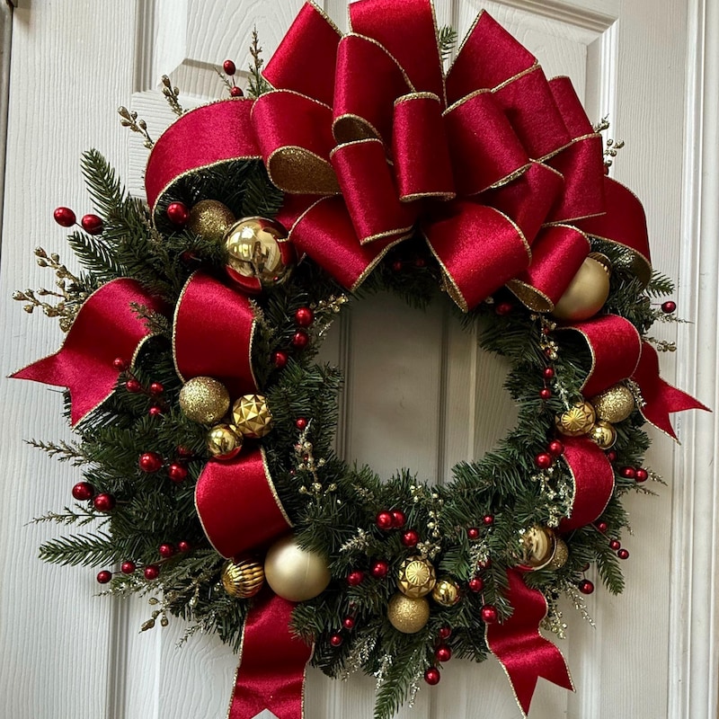 Bows For Christmas Wreaths