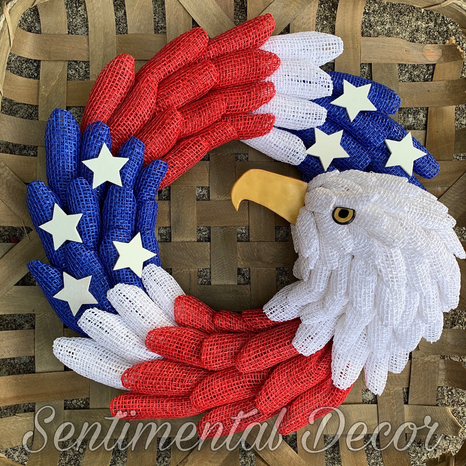 Patriotic Eagle Wreath Tutorial - Etsy