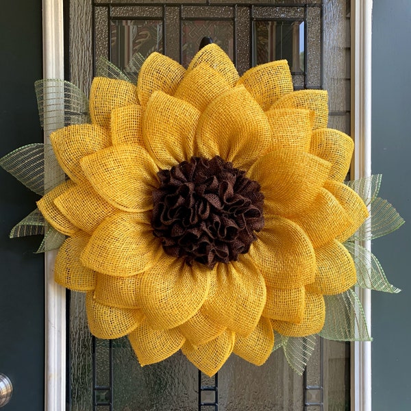 Sunflower Burlap - Etsy