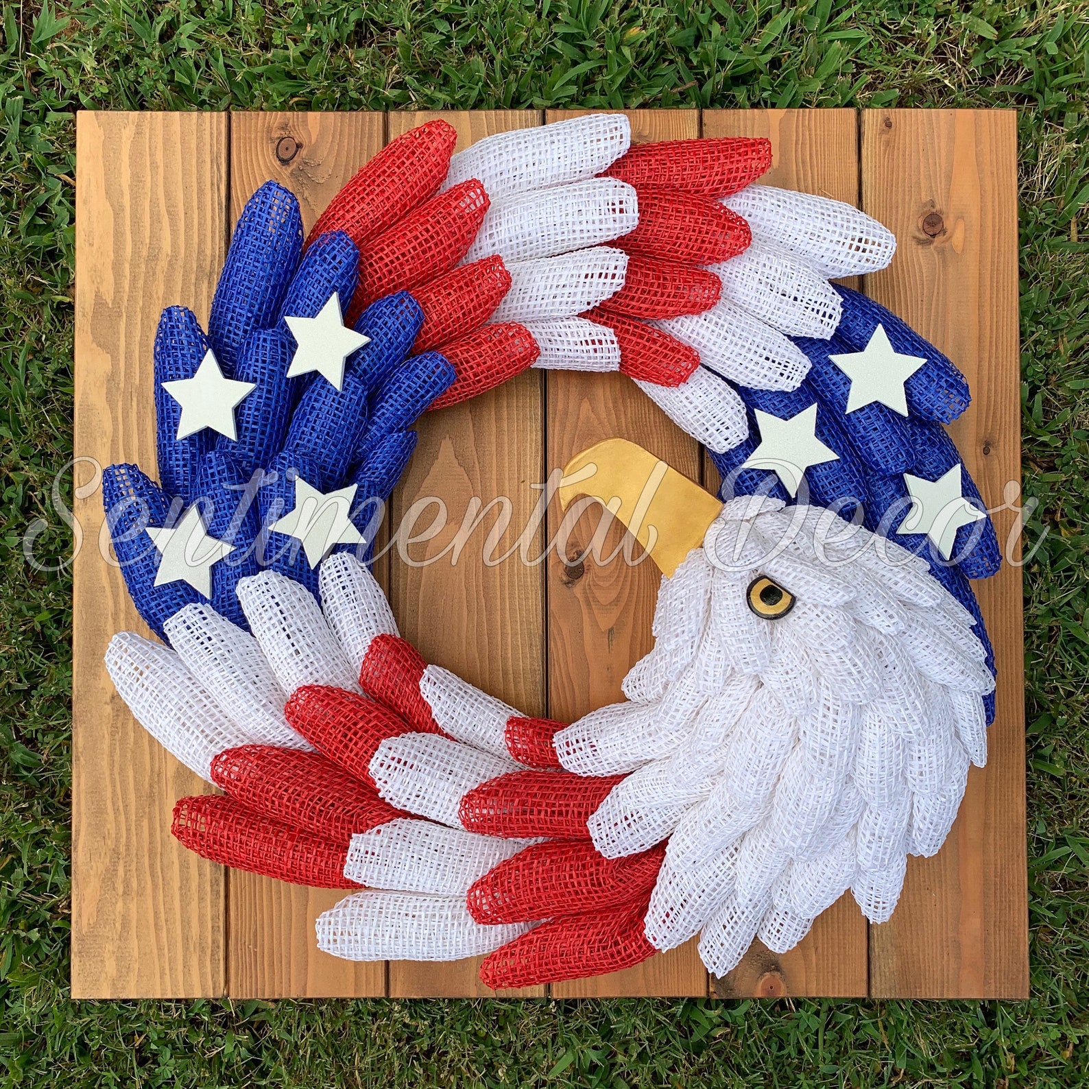Patriotic Eagle Wreath Tutorial - Etsy