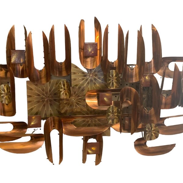 Mid Century Wall Sculpture - Etsy