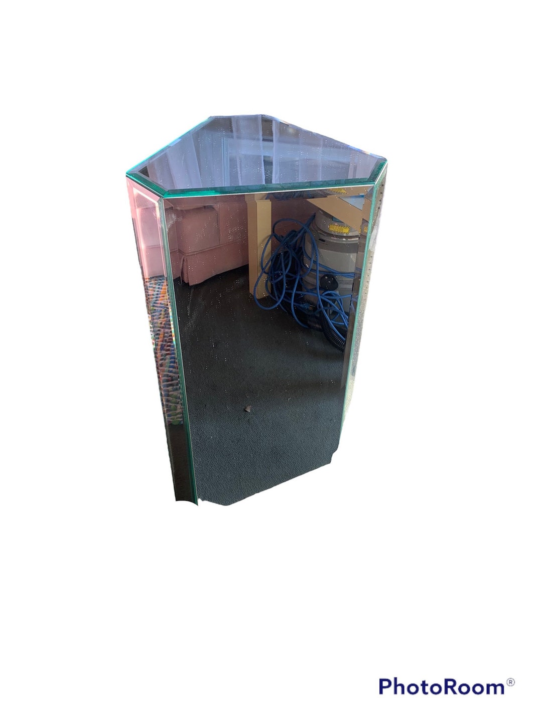 Postmodern Mirrored Pedestal Triangular Stand Pick up Only - Etsy