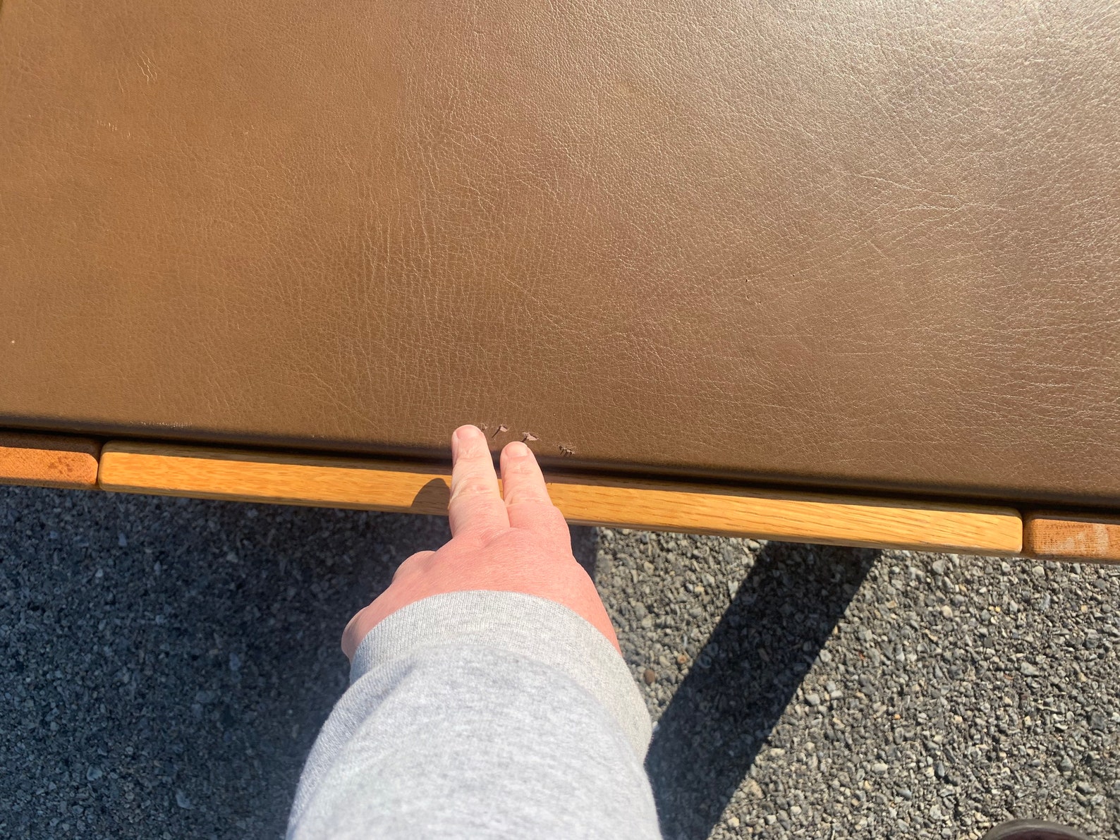 Knoll Jim Eldon Oak and Leather Coffee Table - Etsy