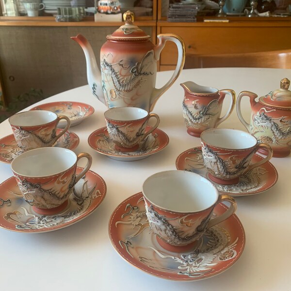Dragon Japanese Tea Set - Etsy