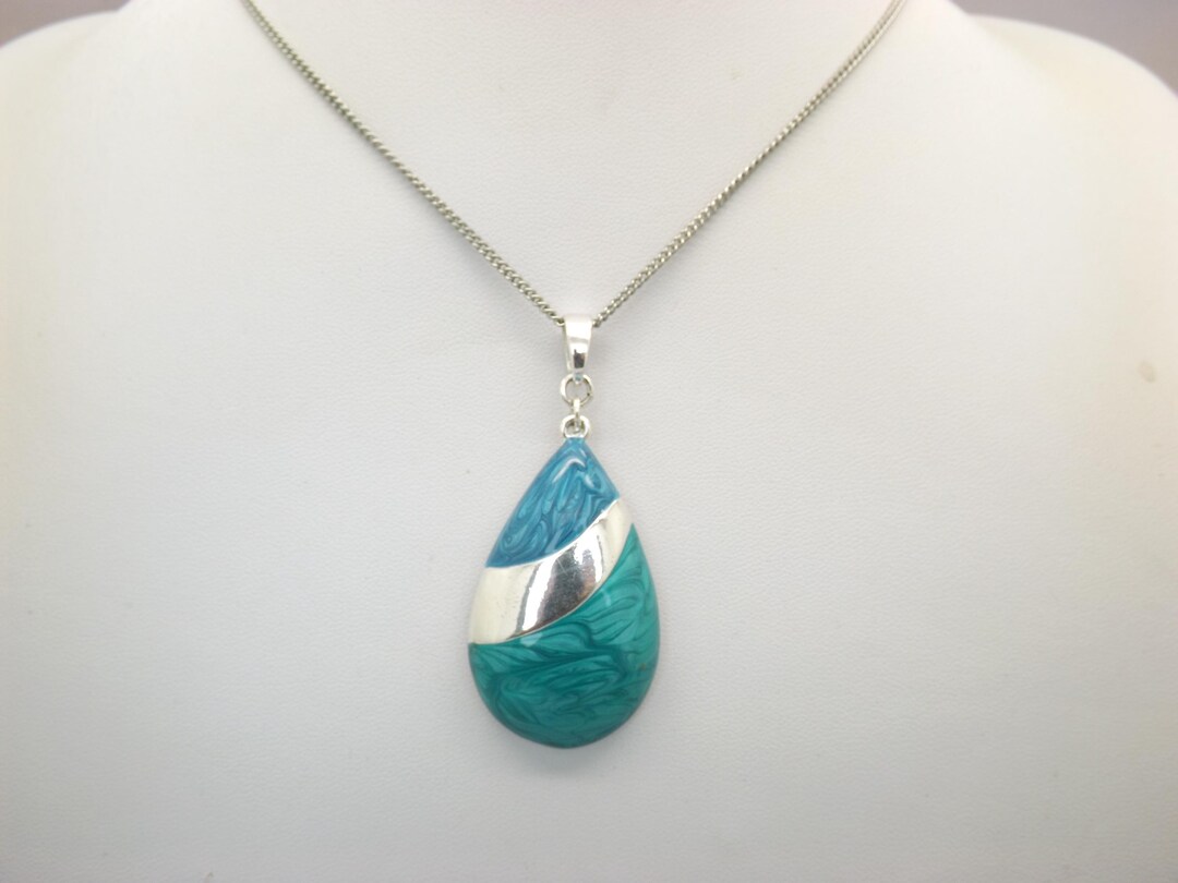 A Fine Handmade Abstract Design Costume Jewelry Pendant Made With a ...