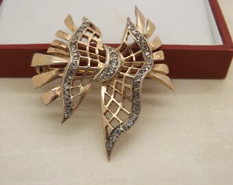 Large Gold Brooch - Etsy UK